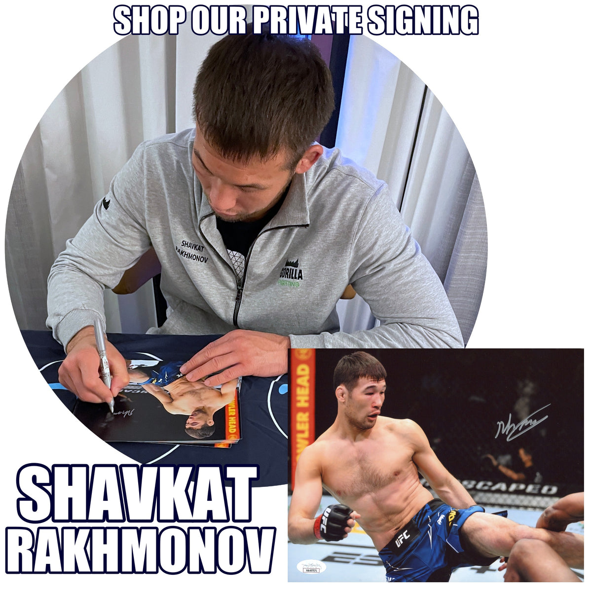 Shavkat Rakhmonov Autographs – Dash Collectibles